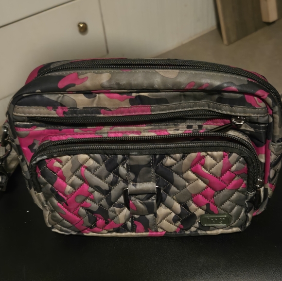 lug | Bags | Lug Carousel Camouflage Pink And Green Bag | Poshmark